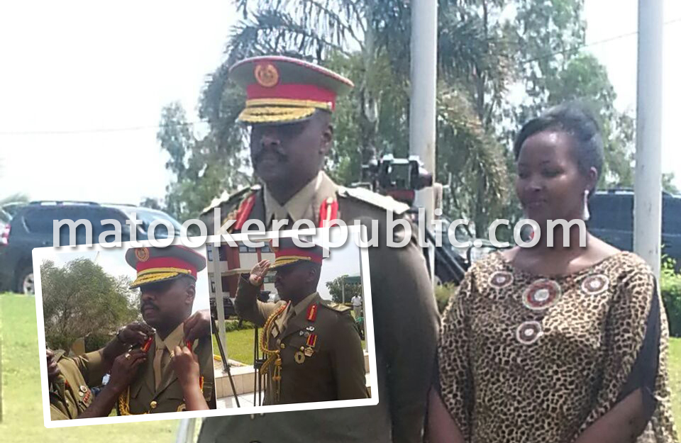 First son Muhoozi Kainerugaba decorated with Major General Pips ...